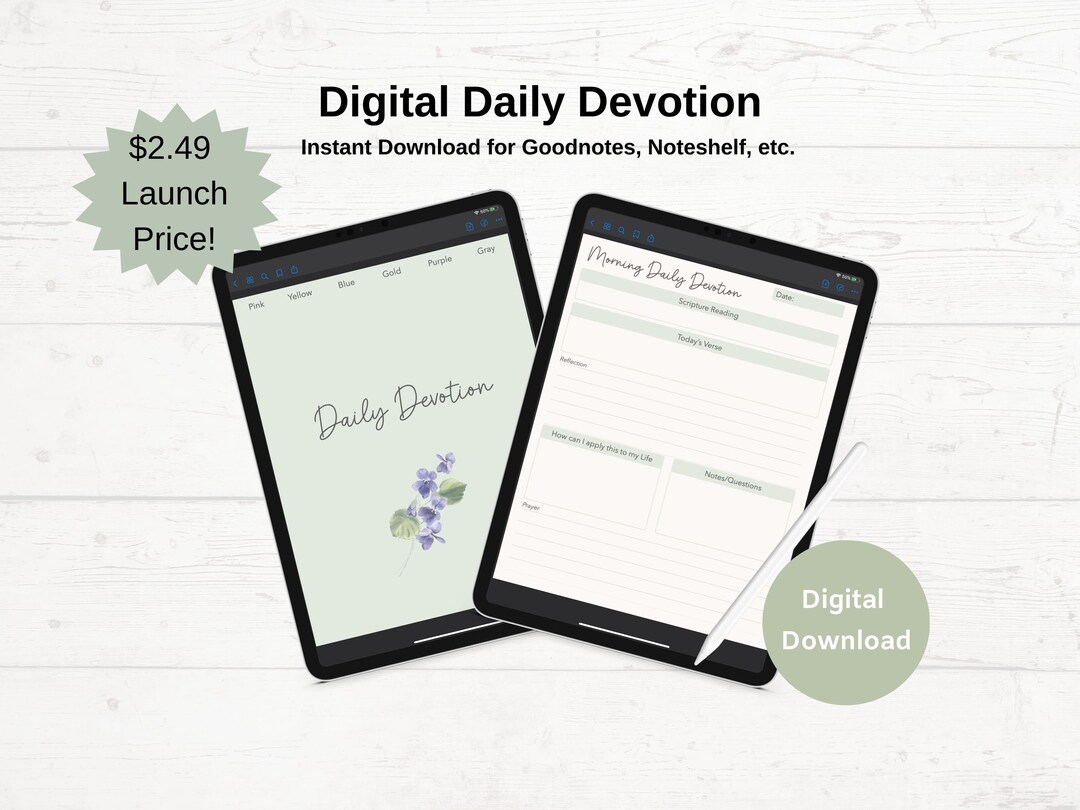 Bible Journaling, Daily Faith Journal, Instant Download, Digital ...