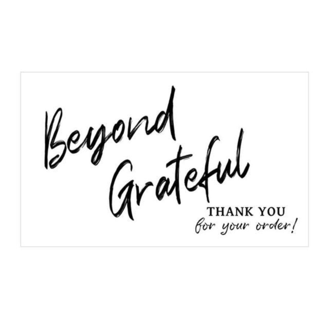 Beyond Grateful Thank You Thank You Cards Small Business Supplies - Etsy