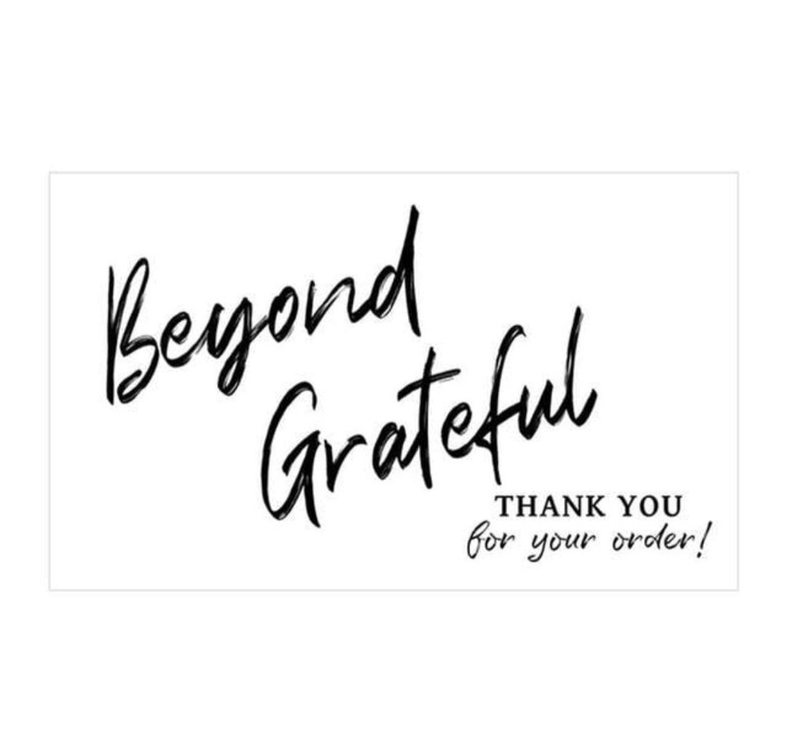 Beyond Grateful Thank You Thank You Cards Small Business Supplies - Etsy