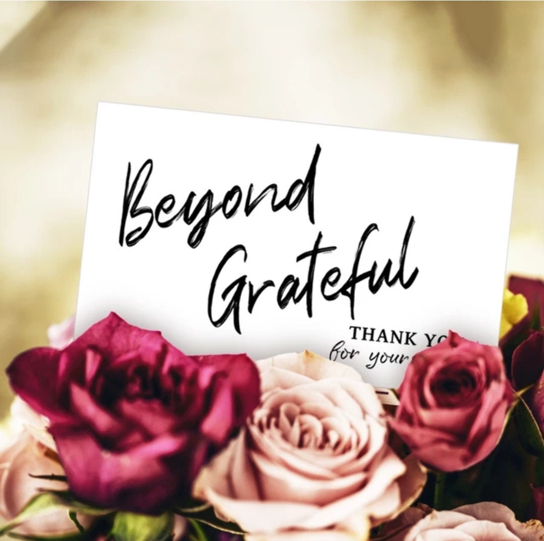 Beyond Grateful Thank You Thank You Cards Small Business Supplies - Etsy