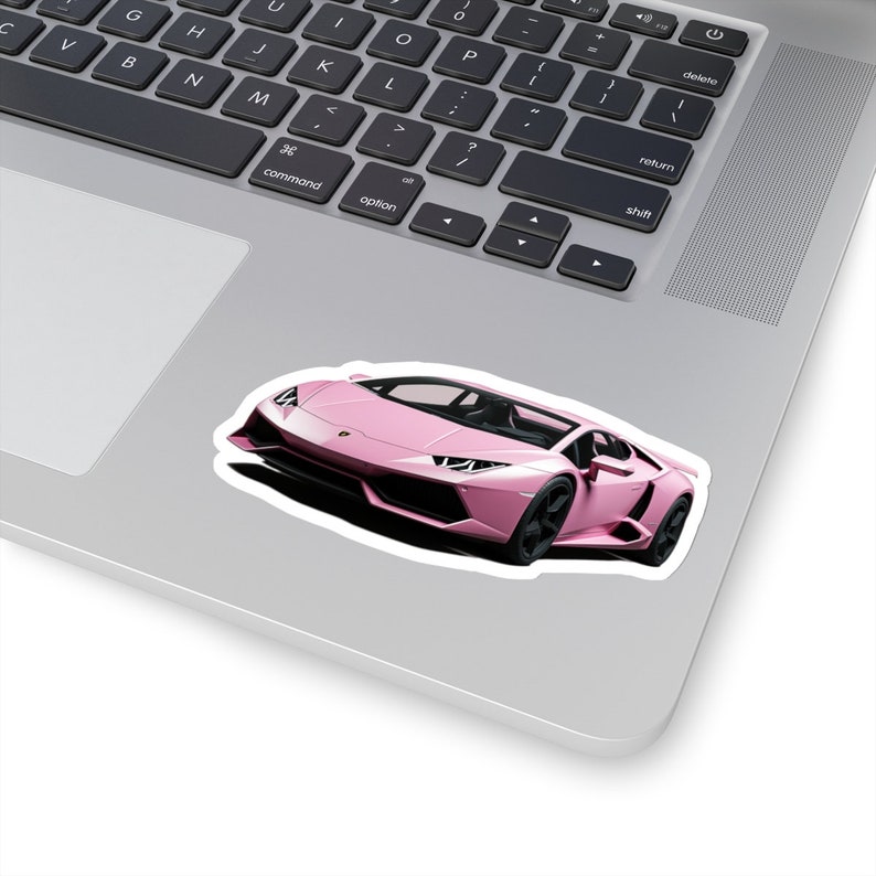 Super Car Stickers | Lamborghini Art Stickers | Pink Lamborghini ...