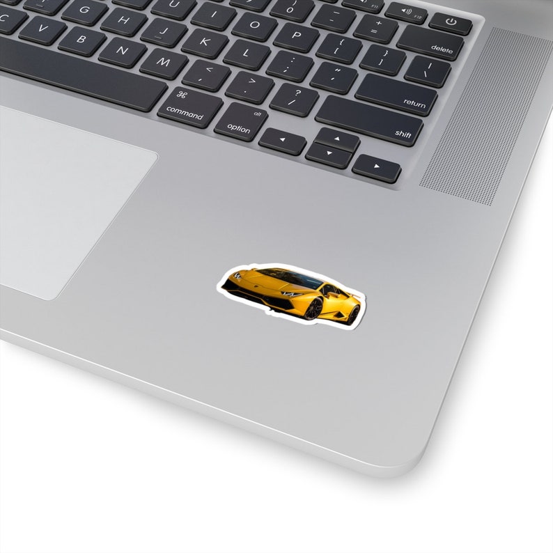 Super Car Stickers | Lamborghini Art Stickers | Yellow Lamborghini ...