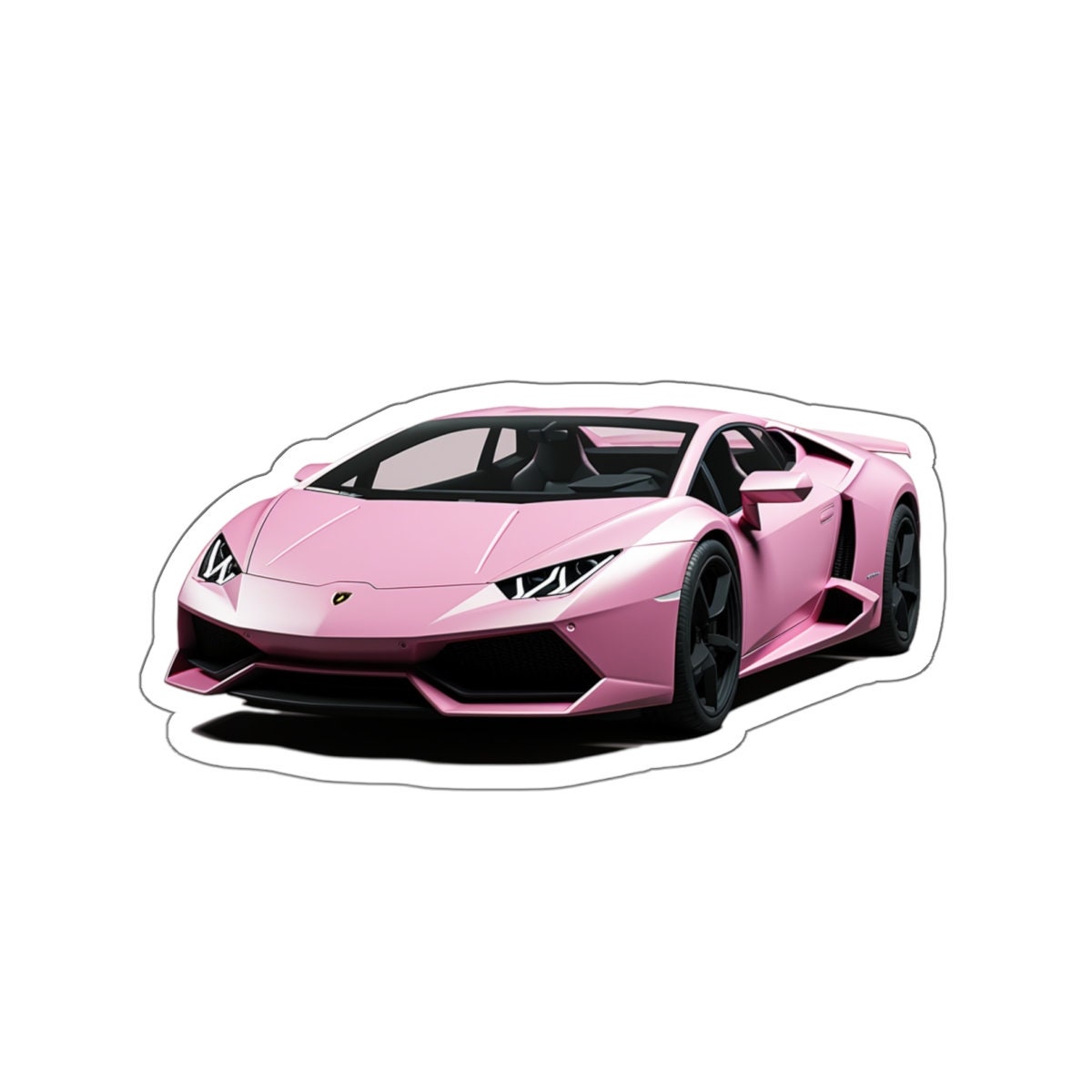 Super Car Stickers | Lamborghini Art Stickers | Pink Lamborghini ...