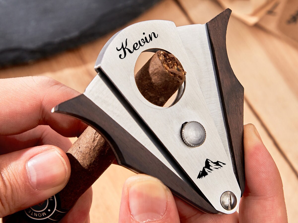Personalized Cigar Cutter With Name Custom Stainless Steel Monogrammed ...