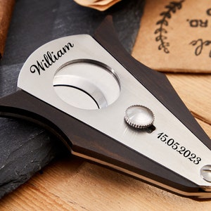 Personalized Cigar Cutter With Name Custom Stainless Steel Monogrammed ...