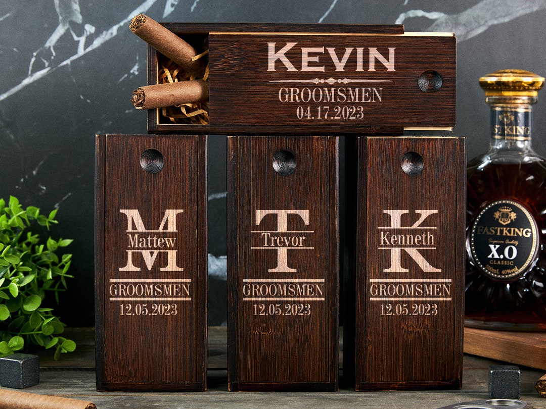 Personalized Groomsmen Gift Box Groomsmen Proposal Box - Etsy