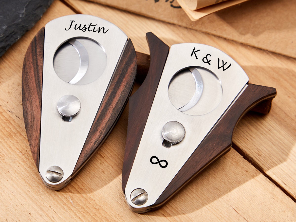 Personalized Cigar Cutter With Name Custom Stainless Steel Monogrammed ...