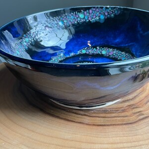 Porcelain Serving Bowl With Gem and Jewel Like Theme. It is Lovely ...