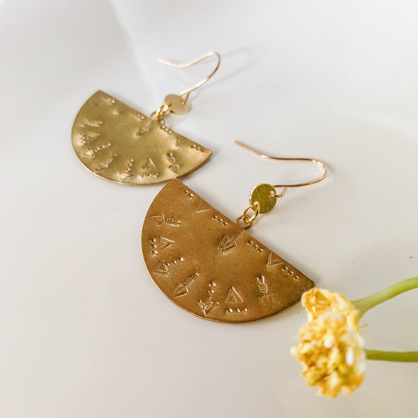 Stamped Earrings - Etsy