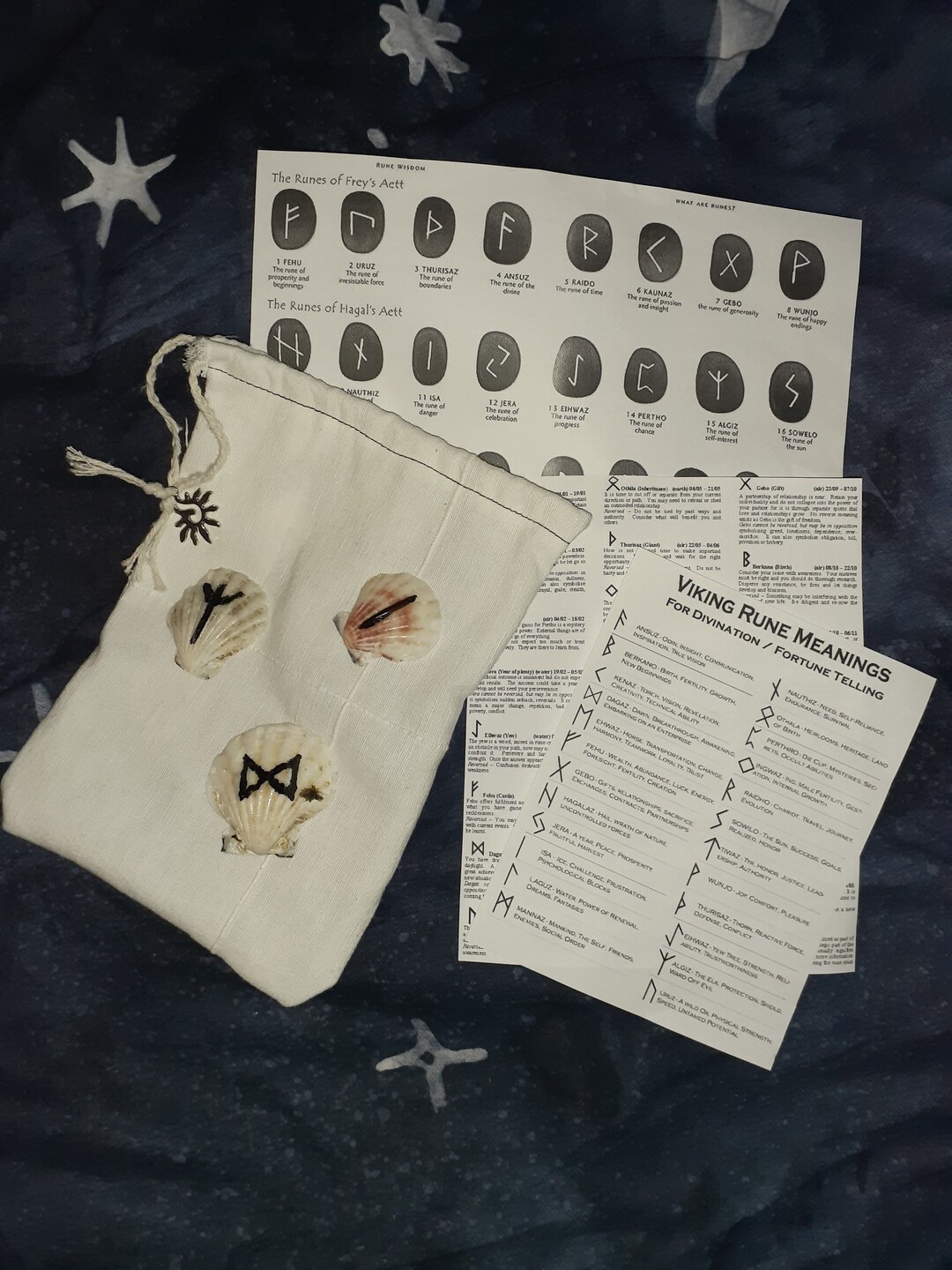 Sea Shell Runes Divination Kit - Etsy