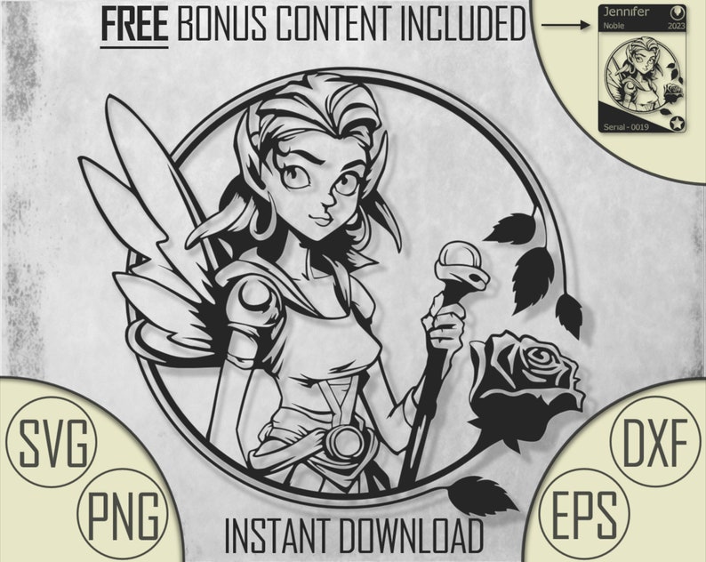 Fairy SVG |fairy |0019 |SVG |cut File Clipart Vector Digital Dxf Png ...