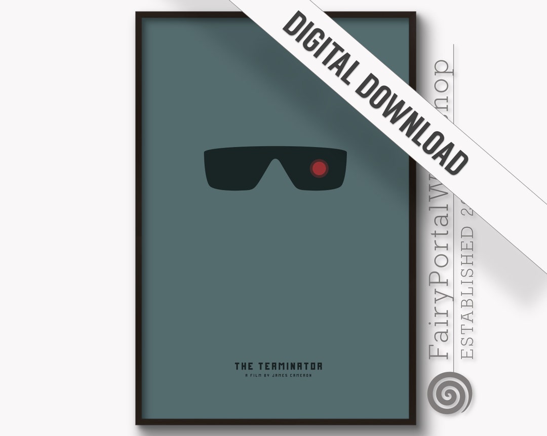 The Terminator PRINTABLE Wall Art the Terminator Poster Sci Fi Print ...
