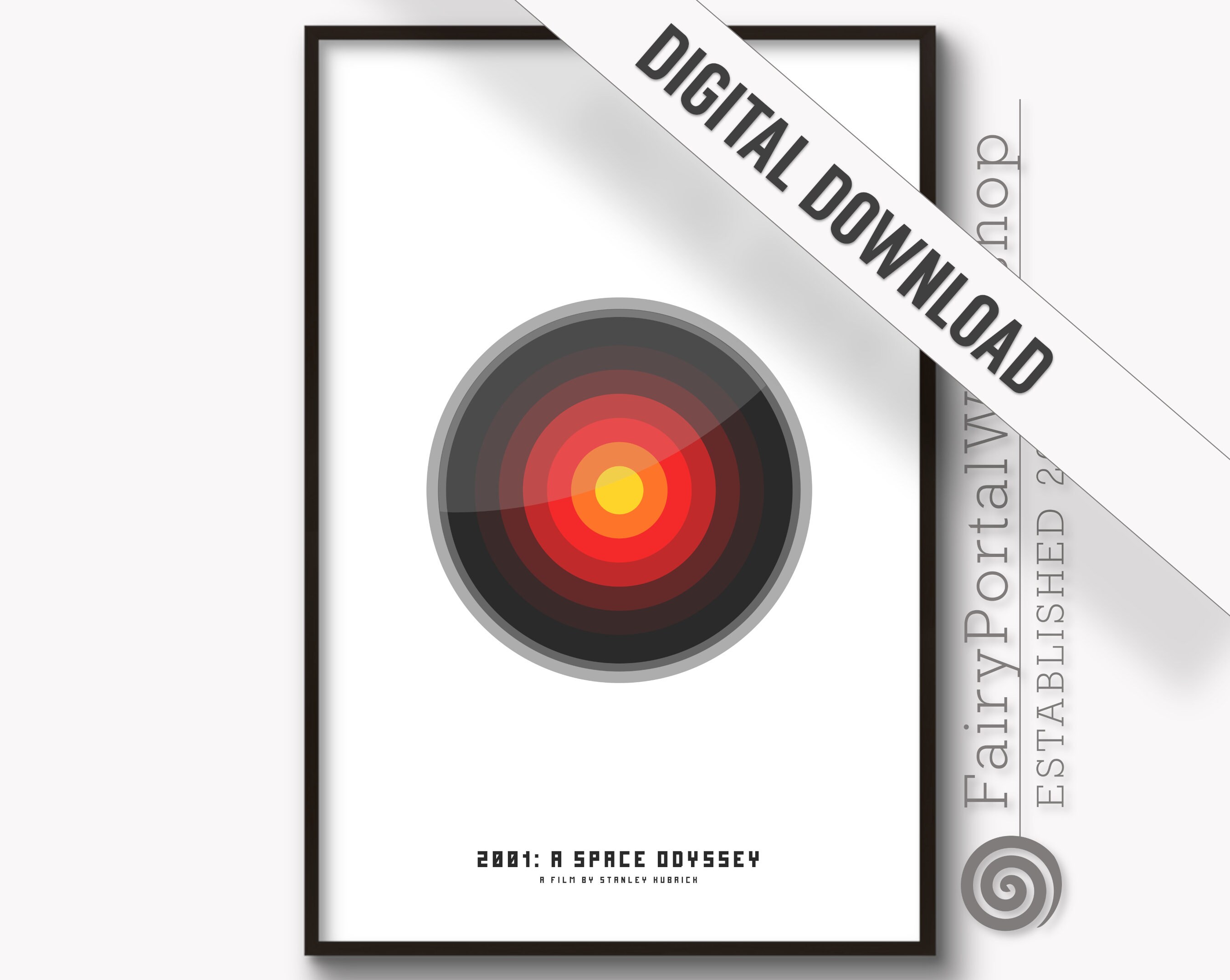 2001 A Space Odyssey PRINTABLE Wall Art 2001 A Space Odyssey Poster Sci ...