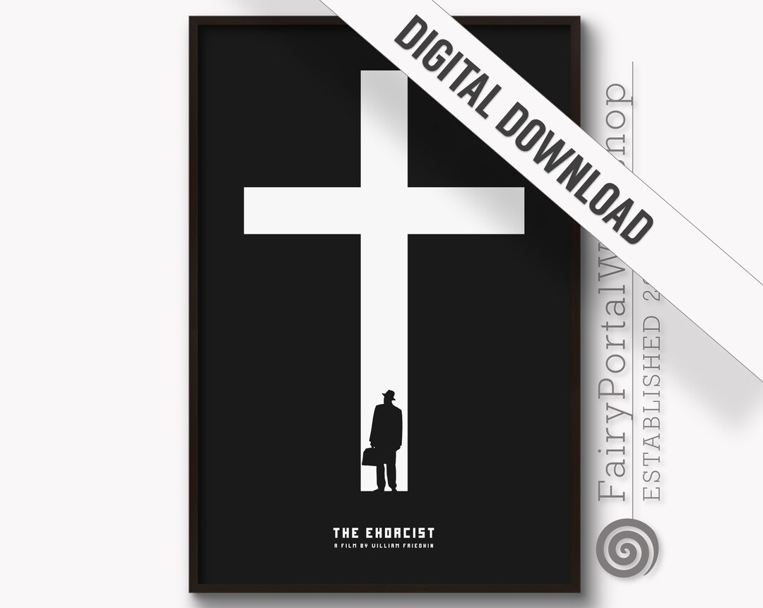 The Exorcist PRINTABLE Wall Art the Exorcist Poster Horror Print Black ...