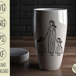 Abstract Mother & Daughters SVG |clipart |PNG |cut File Vector Digital ...