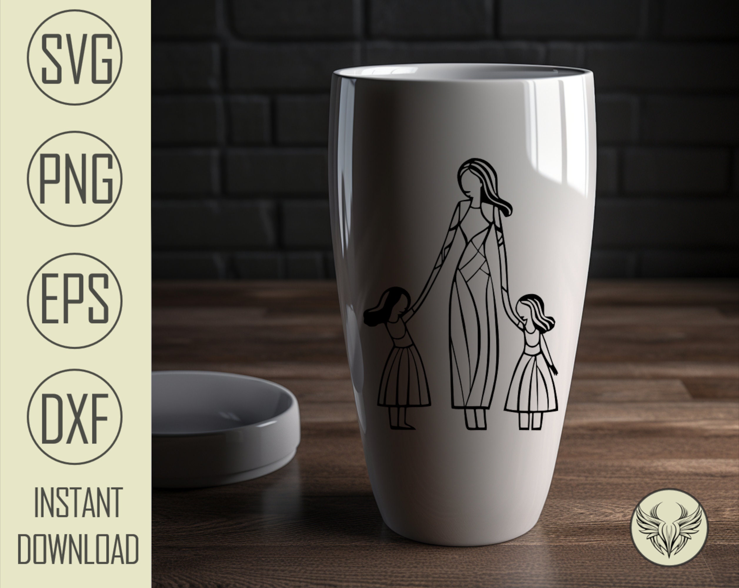 Abstract Mother & Daughters SVG |clipart |PNG |cut File Vector Digital ...