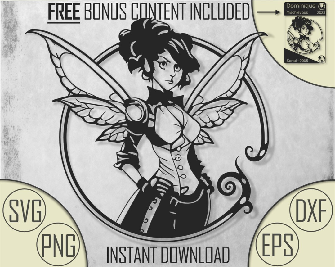 Fairy SVG |fairy |0005 |SVG |cut File Clipart Vector Digital Dxf Png ...