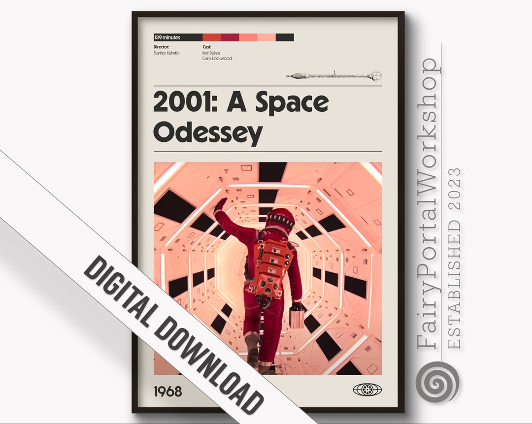2001 A Space Odyssey PRINTABLE Wall Art | 2001 A Space Odyssey Poster ...
