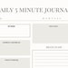 The Daily 5 Minute Journal 2023 Digital Planner | 2023 Planner | Daily ...