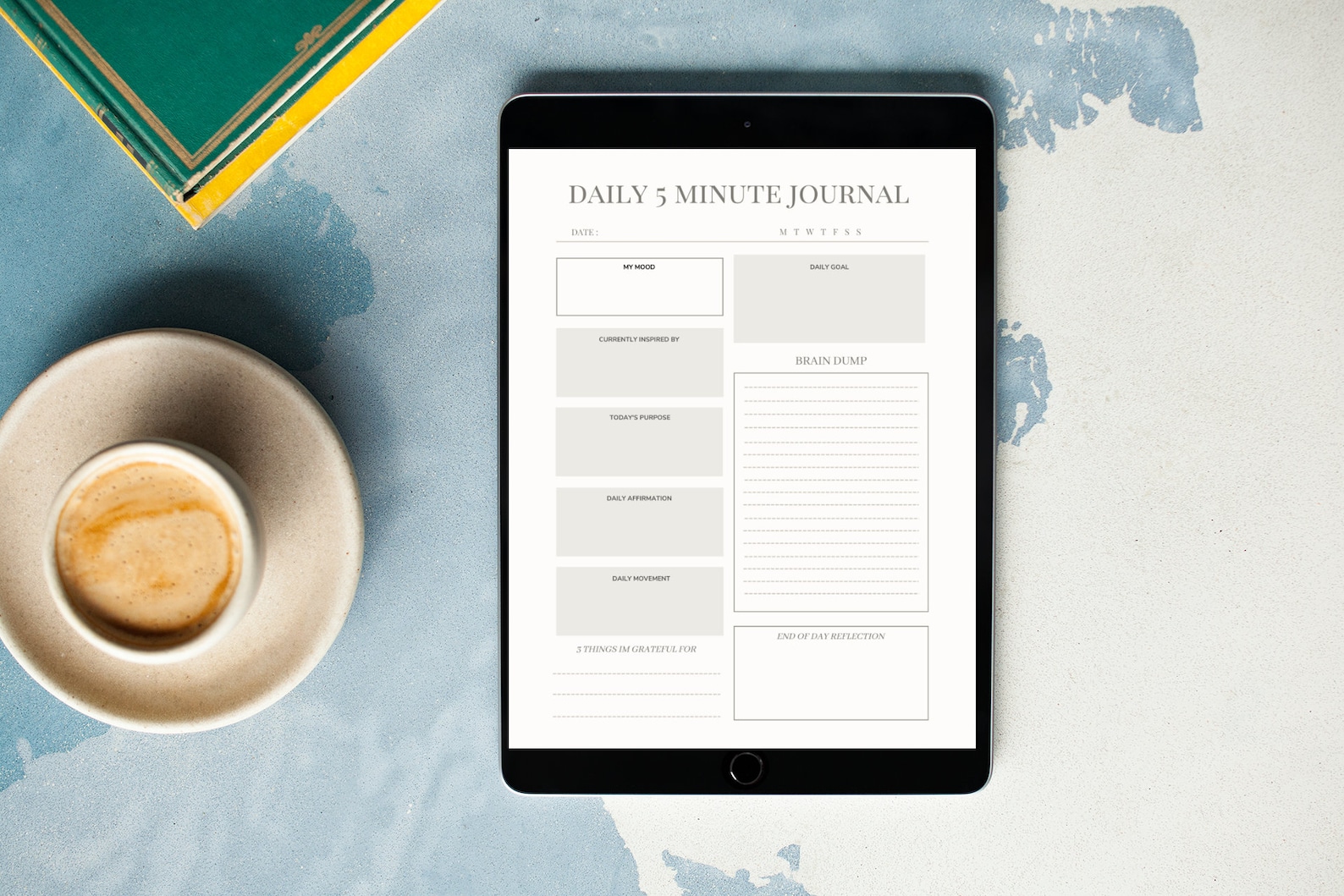 The Daily 5 Minute Journal 2023 Digital Planner | 2023 Planner | Daily ...