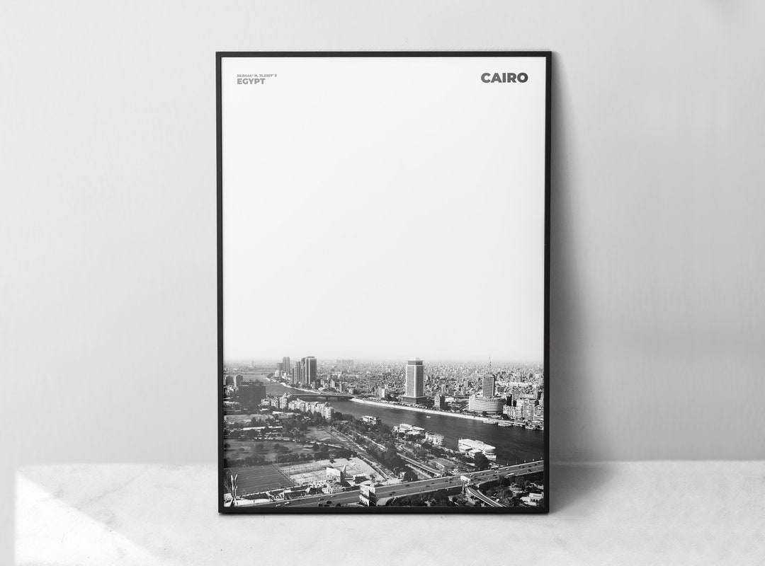 Cairo Print Black and White, Cairo Poster, Cairo Wall Art, Cairo Photo, Egypt Print - Etsy