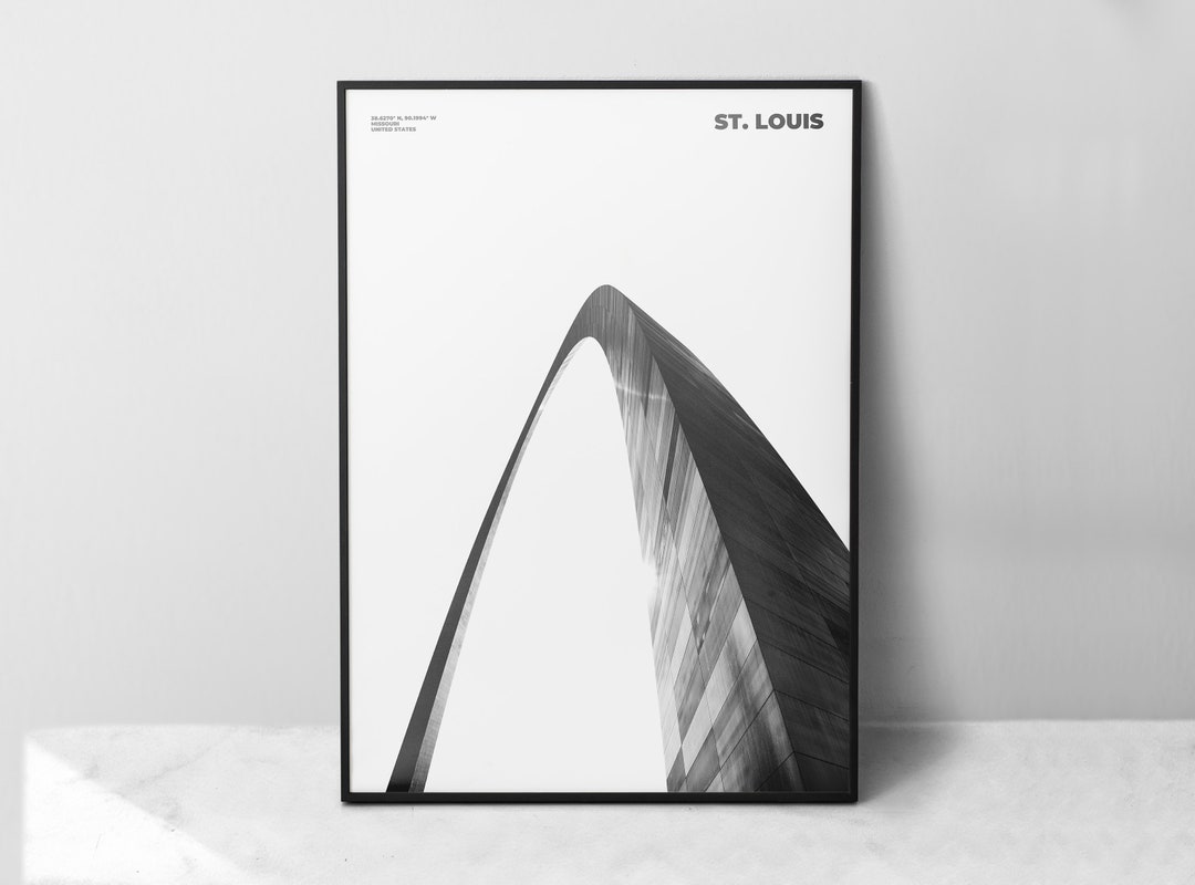 St. Louis Print Black and White, St. Louis Springs Poster, St. Louis ...