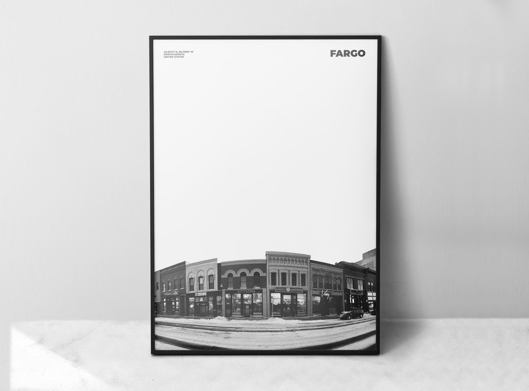 Fargo Print Black and White, Fargo Poster, Fargo Wall Art, Fargo Photo ...