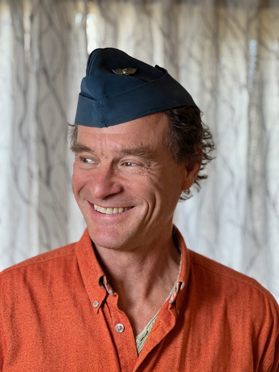 1986 RCAF Wedge Cap With Pin, Flight Cap, Blue Grey Garrison Cap ...