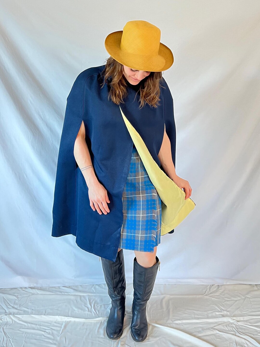 Vintage Lined Blue Nurses Cape, Fitted Shoulders - Etsy