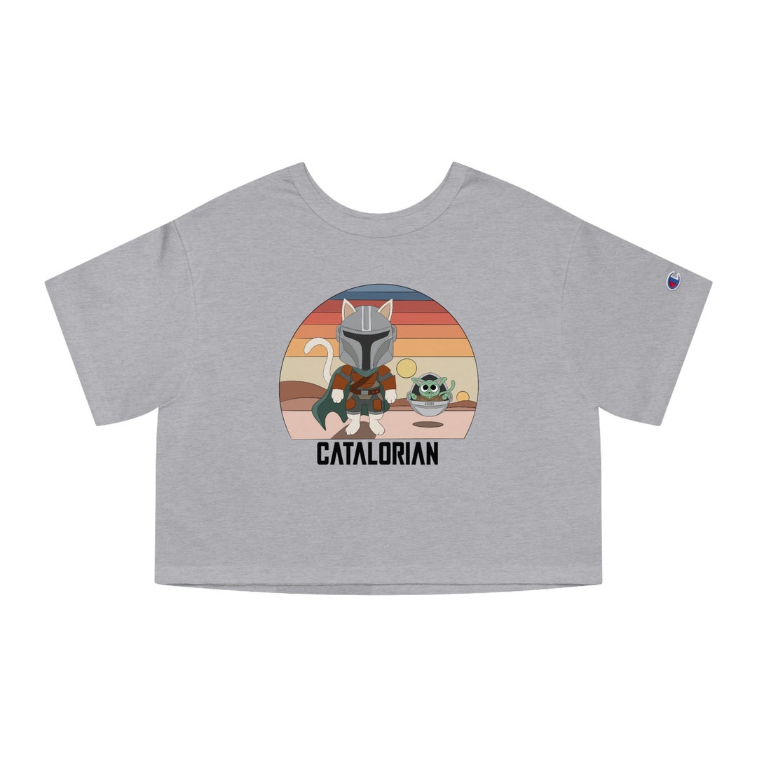 Mandalorian Cat. Catalorian. Champion Women's Heritage Cropped T-shirt ...