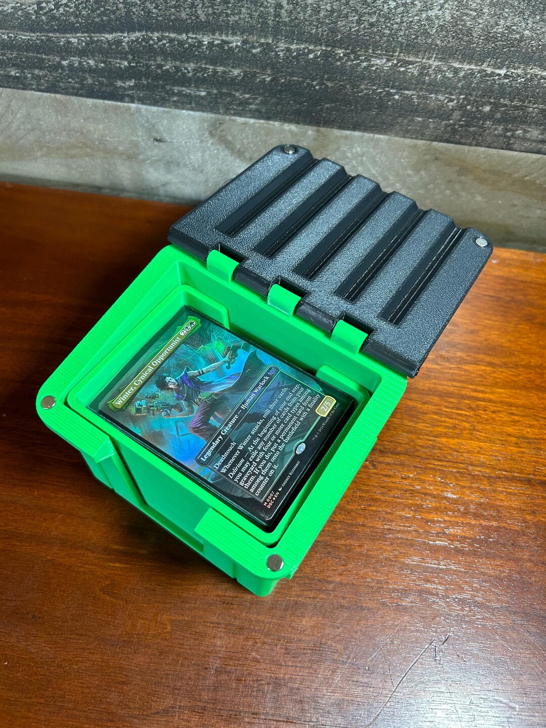 Dumpster Trash Can Deck Box-magnetic Closure, MTG, Magic the Gathering ...