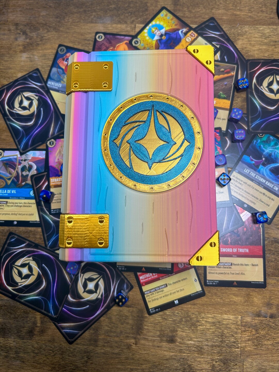 Lorcana Rainbow Story Book Deck Box Tome - Etsy