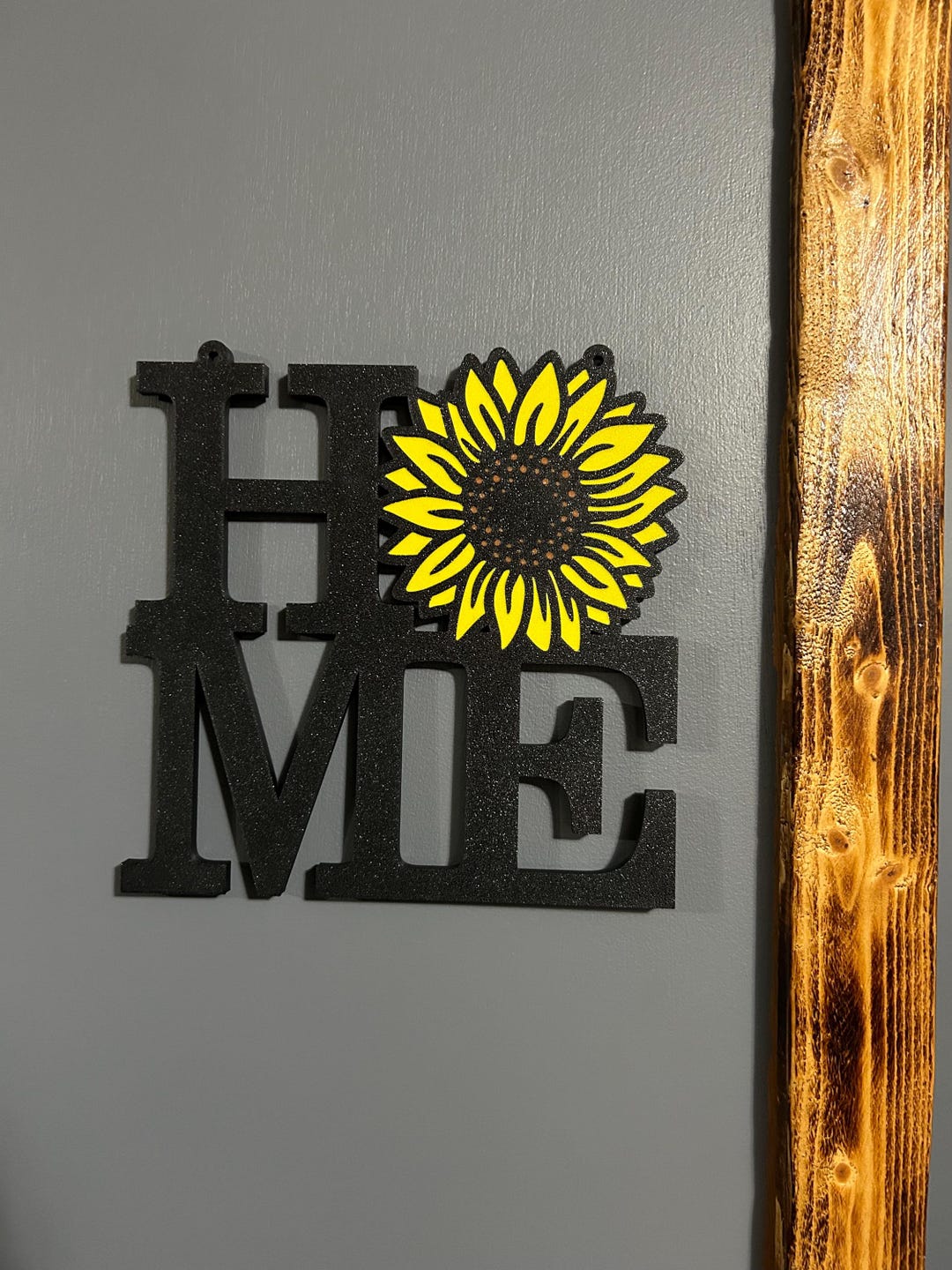 3D Printed Home Wall Decor With Sunflower | Rustic Sunflower ‘home ...