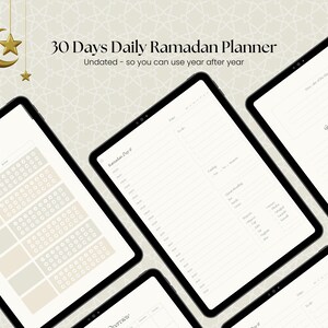 Ramadan Planner 107 Pages Hyperlinked Digital, Ramadan Journal, Ramadan ...