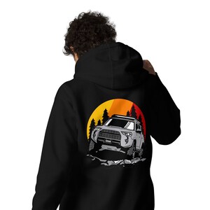 Silver Toyota 4runner TRD PRO - Premium Unisex Hoodie - Back Print ...