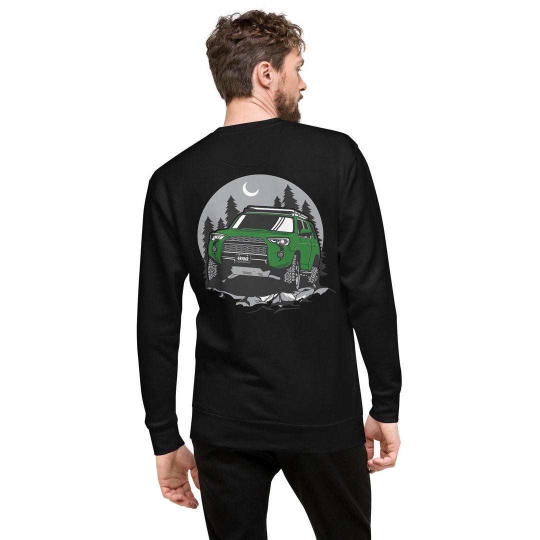 Army Green Toyota 4runner TRD on Premium Unisex Sweatshirt Back Print ...