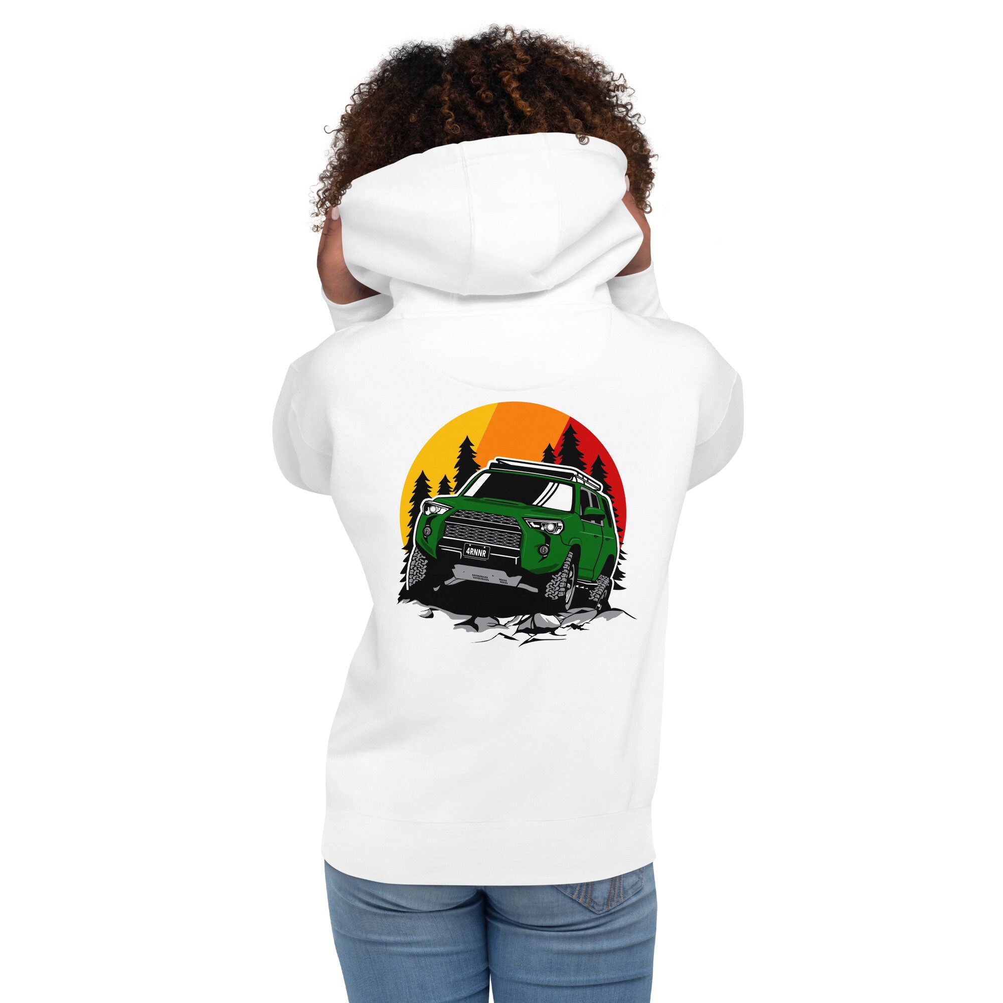 Army Green Toyota 4runner TRD PRO - Premium Unisex Hoodie - Back Print ...