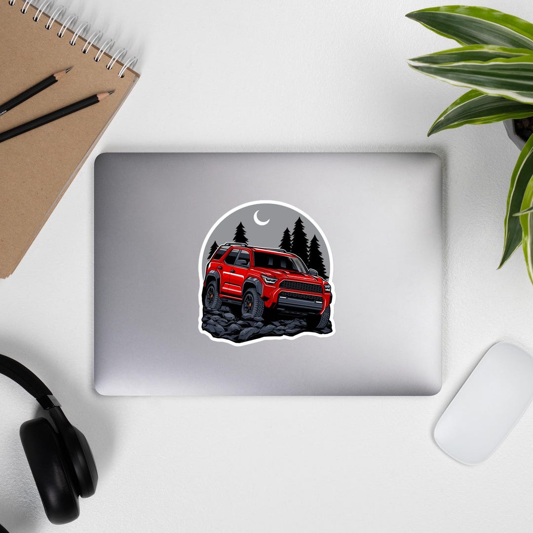 6th Gen - Supersonic Red - Toyota 4runner - Vinyl Bubble Free Sticker ...