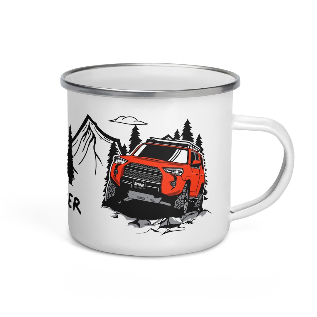 Solar Octane Toyota 4runner - Camping Enamel Mug - Orange Red- 12oz ...
