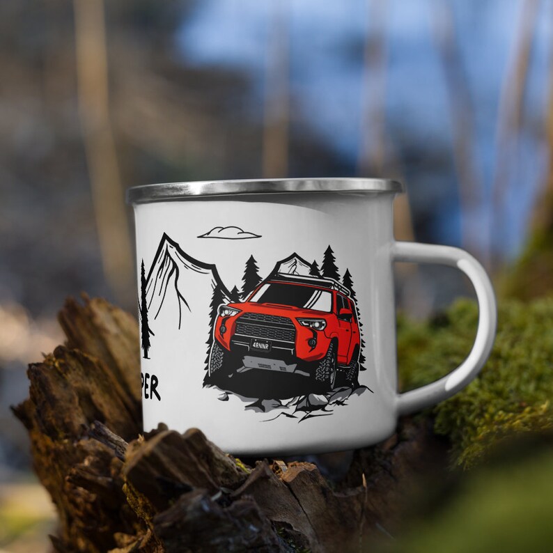 Inferno Orange Toyota 4runner Camping Enamel Mug 12oz - Etsy