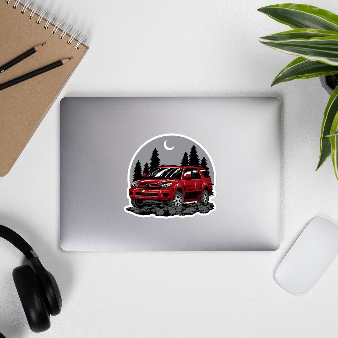 Red 4th Gen Toyota 4runner - Vinyl Bubble Free Sticker - TRD - 4x4 ...