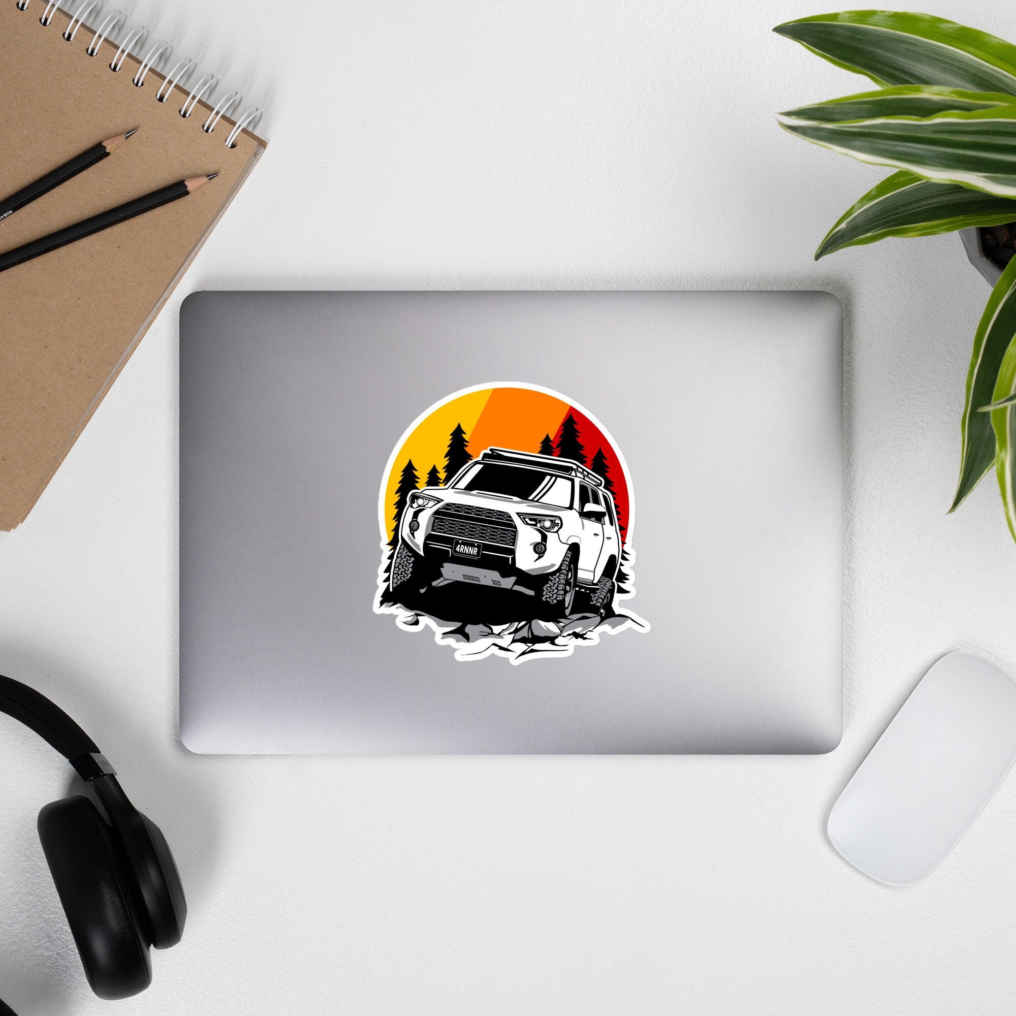 White Toyota 4runner TRD Stripes Bubble-free Sticker Vinyl Pro ...