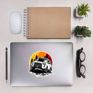 White Toyota 4runner TRD Stripes Bubble-free Sticker - Vinyl - Pro ...