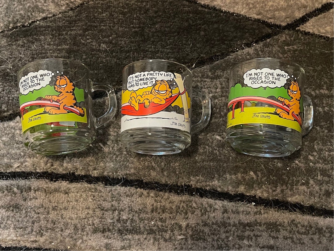 Set of 3 1980s Garfield Mcdonald’s Cups - Etsy