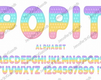 Pop It Fidget Font - Etsy