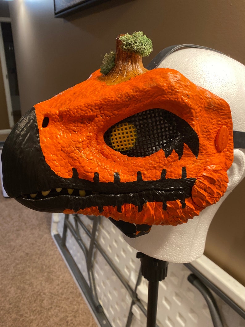 Pumpkin Halloween Bird Dino Mask {read Description Before Purchasing ...