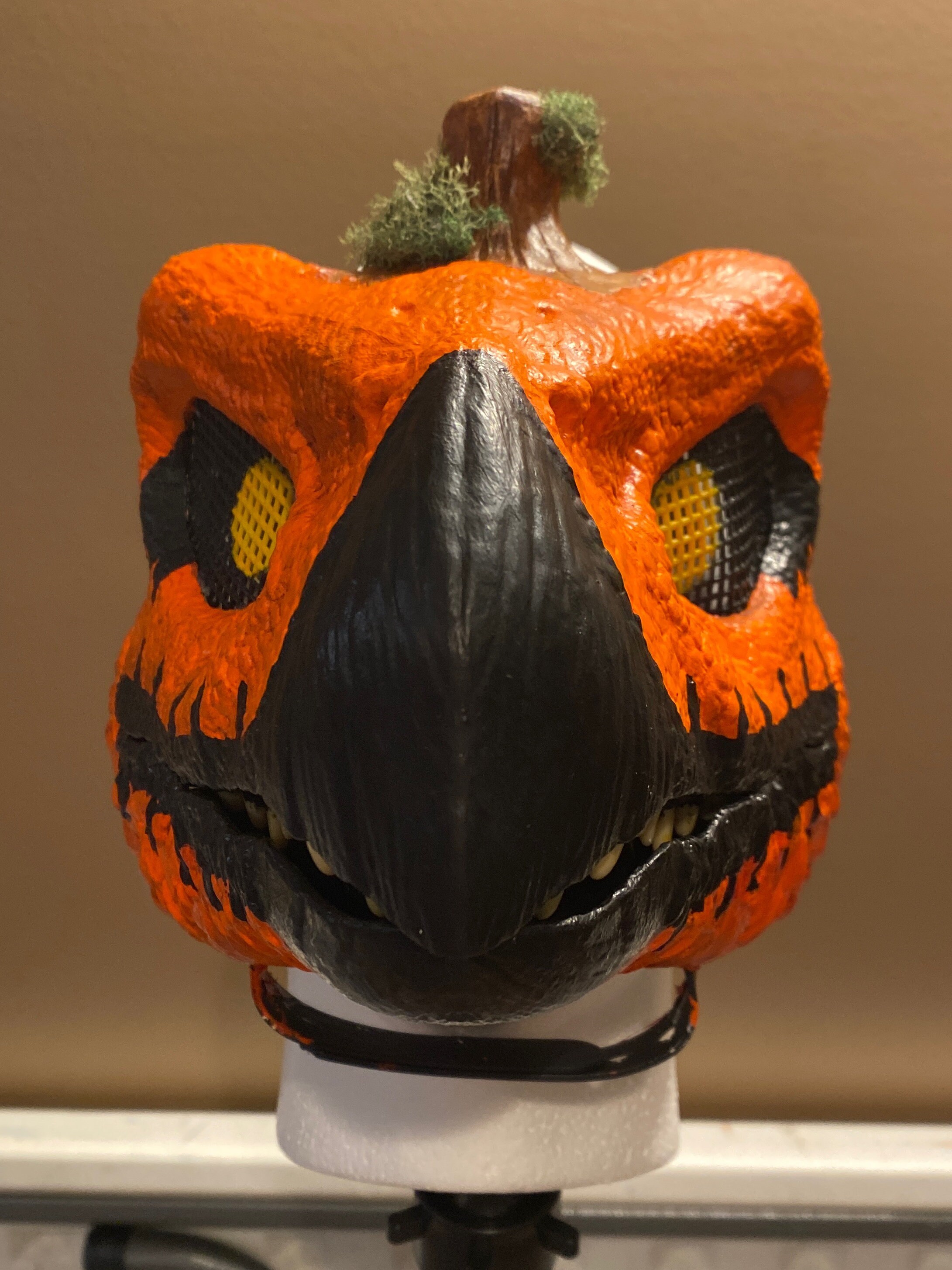 Pumpkin Halloween Bird Dino Mask {read Description Before Purchasing ...