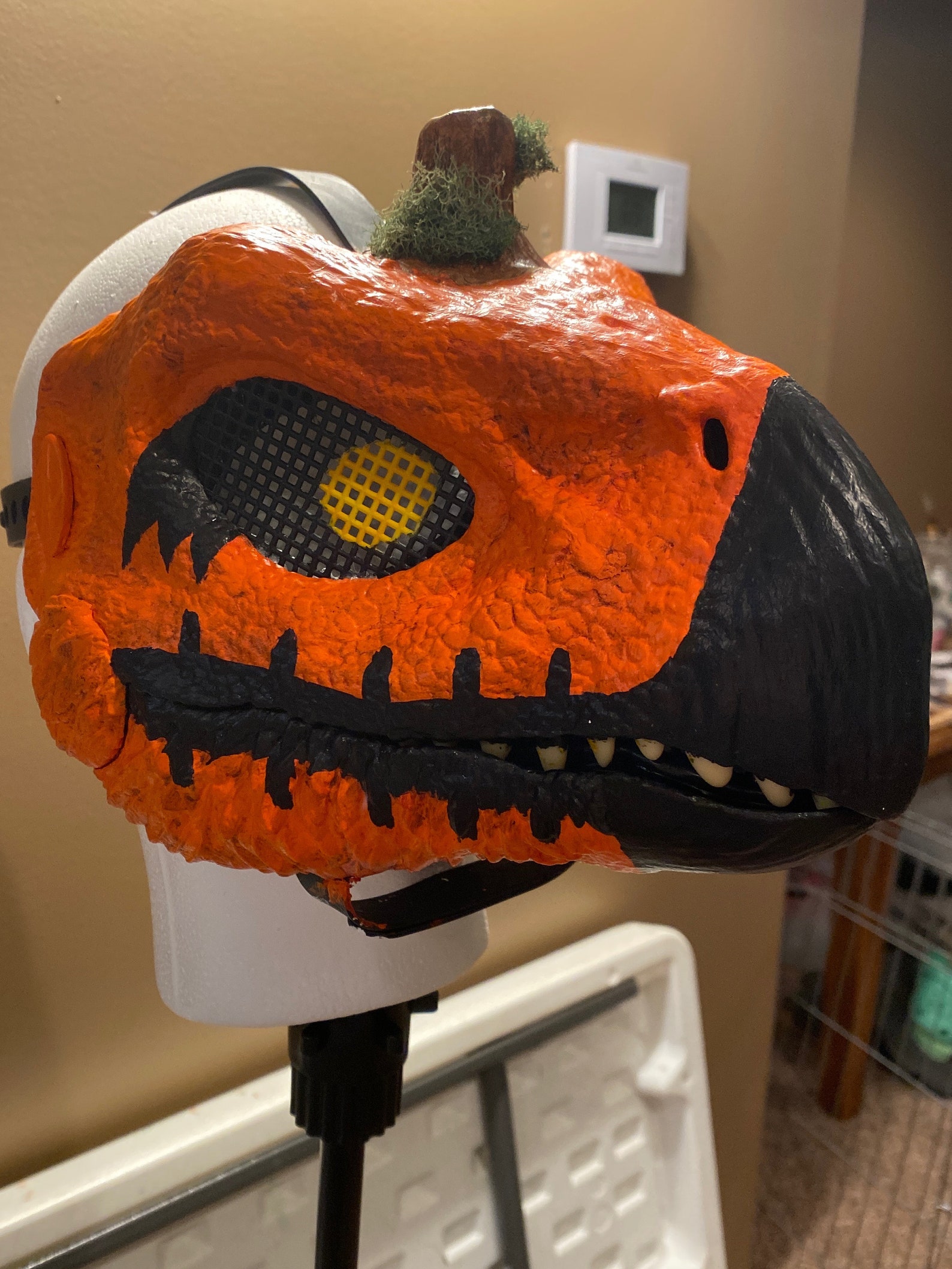 Pumpkin Halloween Bird Dino Mask {read Description Before Purchasing ...