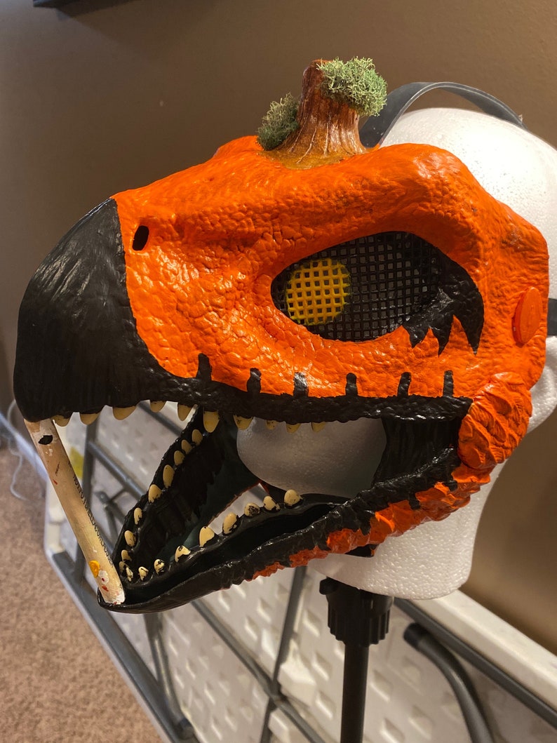 Pumpkin Halloween Bird Dino Mask {read Description Before Purchasing ...