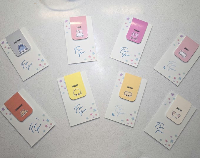SKZ Stray Kids Skzoo Character Bookmark | Magnetic | Bookish Gift ...